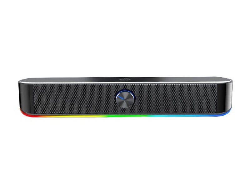 HP DHE-6003 Multimedia 3.5mm+USB powered speaker sound bar with RGB LED ...